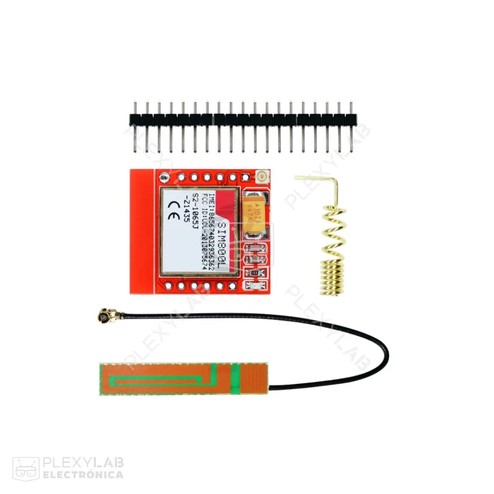 Mini módulo SIM800L GSM GPRS con antenas, compatible con Arduino | PLEXYLAB